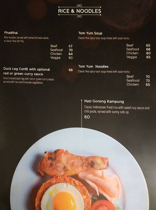 Menu at Soho Bistro steakhouse, Jakarta, Wisma 46 - Kota BNI Lt.2