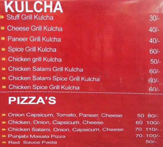 Menu at Raj juice corner, Faridabad, 521