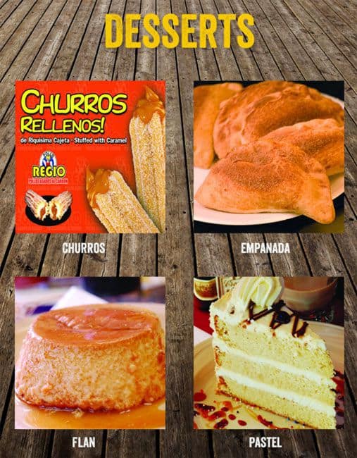 Menu at Pollo Regio restaurant, Austin, Colton Rd