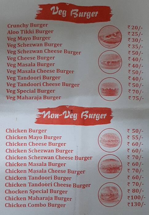 Menu of Kismath Burger, Kurla, Mumbai