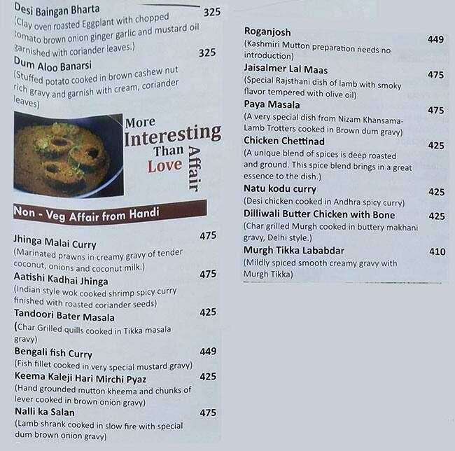 Menu at FLAME BY FIRE & SMOKE, Indore