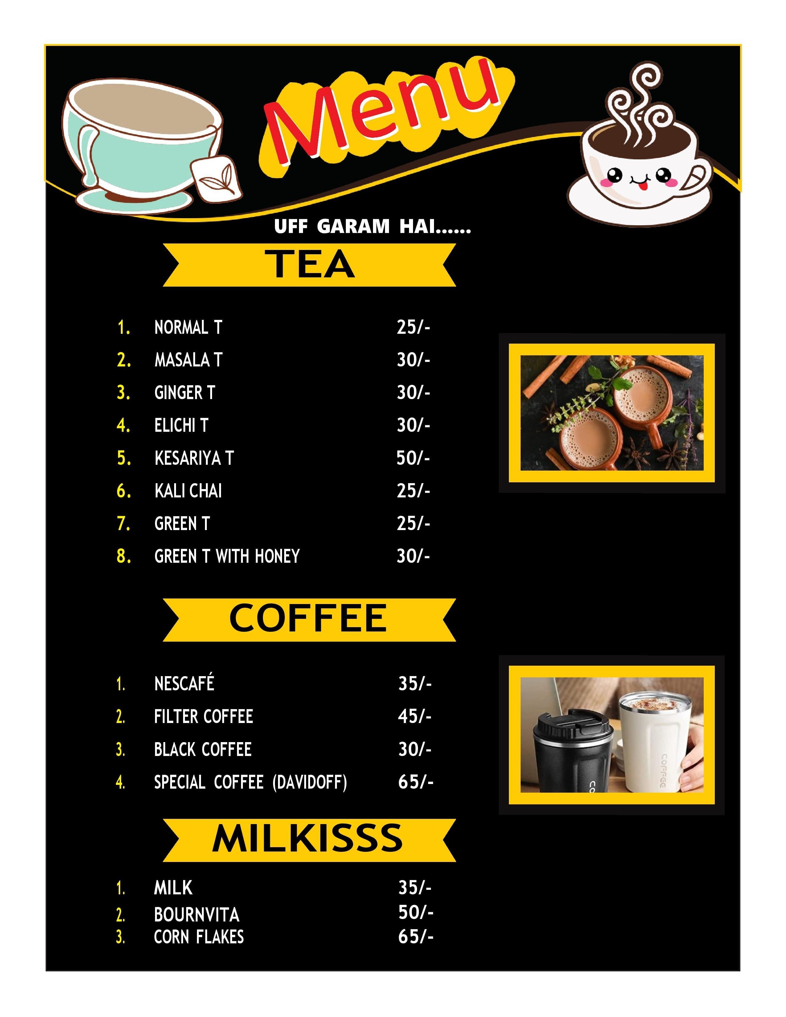 Menu of Aahar Canteen, Sector 5, Salt Lake, Kolkata