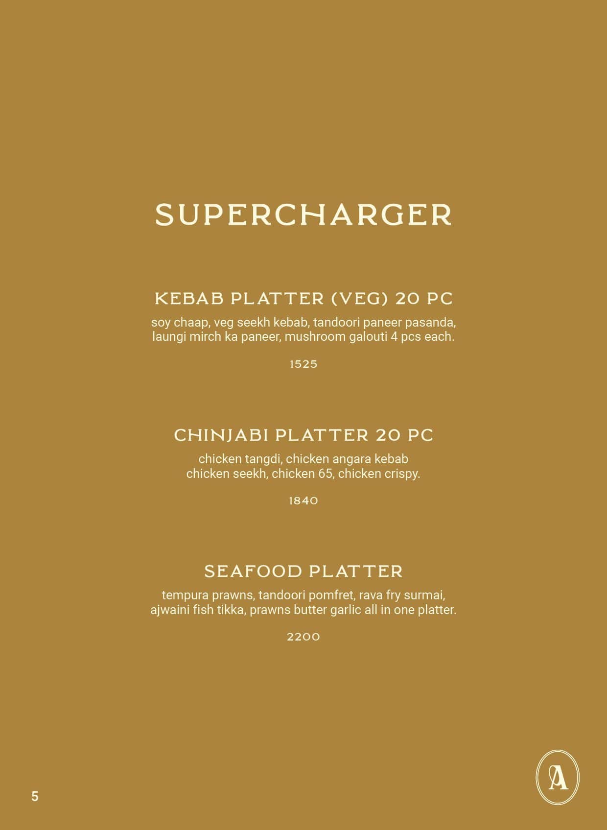 Menu of Amani, Pimpri, Pune