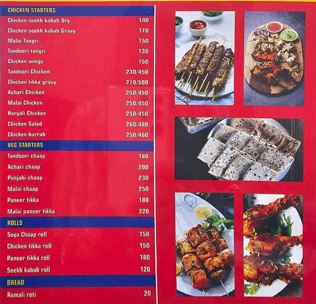 Menu of Chicken Little, Bommasandra, Bangalore