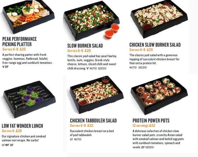 Menu at pod cafe, London, Unit 25