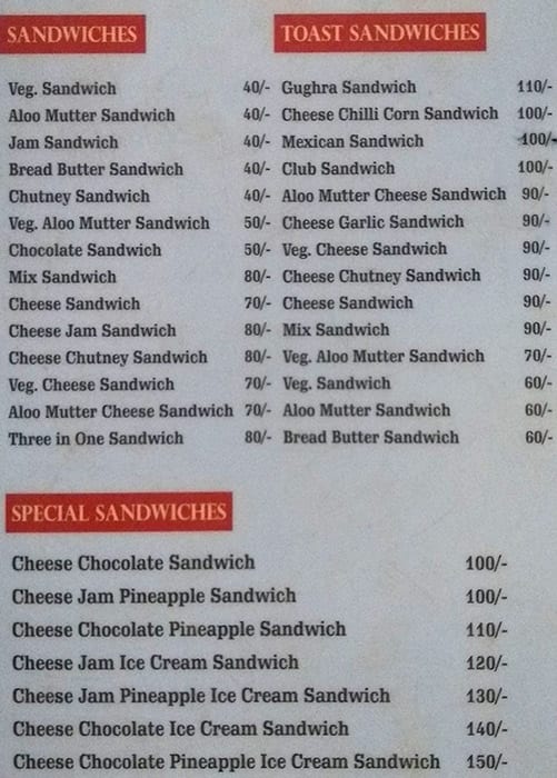 Menu of Jashuben Shah Old Pizza, Ambavadi, Ahmedabad