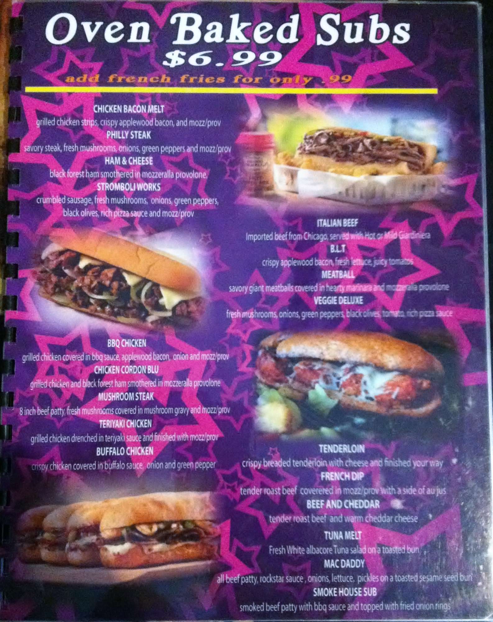 Menu at Rockstar Pizza pizzeria, Brownsburg, 922 E Main St