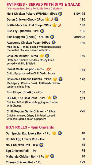 Menu at The Pink Salt, Kolkata