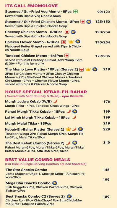 Menu at The Pink Salt, Kolkata