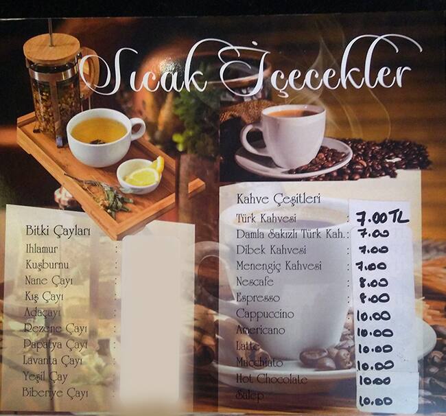 Menu at Ekin Simit Evi, Istanbul, 58. Blv Cd No:114