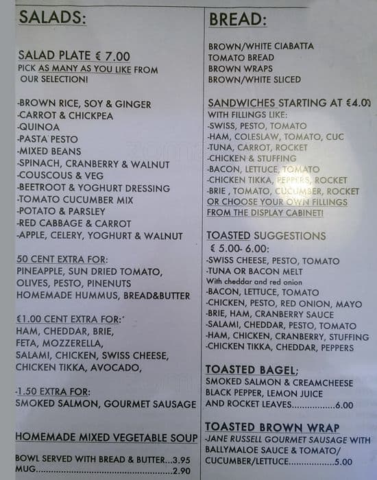 Bite Of Life Cafe Menu, Menu for Bite Of Life Cafe, South City West ...