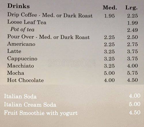 Menu at Red Velvet Cafe, Langley Township