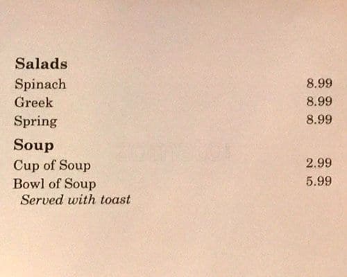 Menu at Red Velvet Cafe, Langley Township