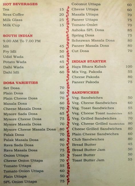 New Ashoka Pure Veg Menu, Menu for New Ashoka Pure Veg, Bhosari, Pune ...