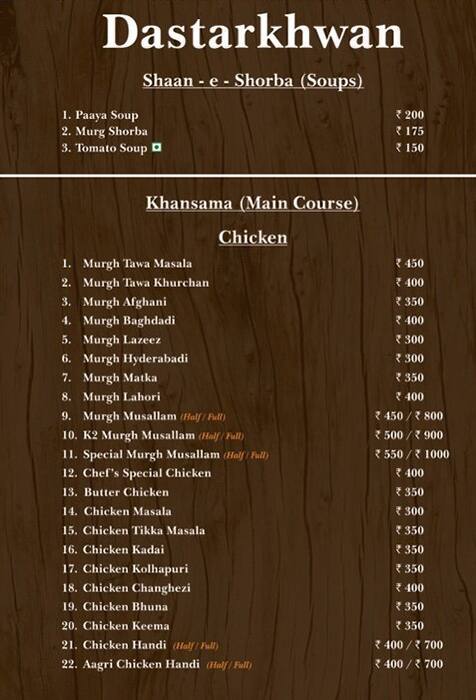Menu at K2 - Kebab & Konkan, Thane, Unit 1