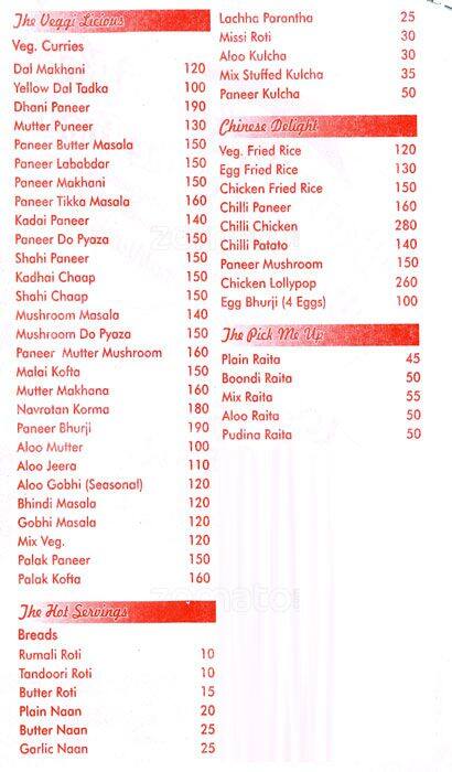 Menu at Food of Heaven, Ghaziabad, 3