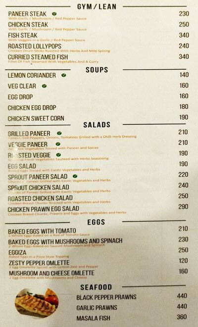 Menu at Slurrp Health Cafe, Surat
