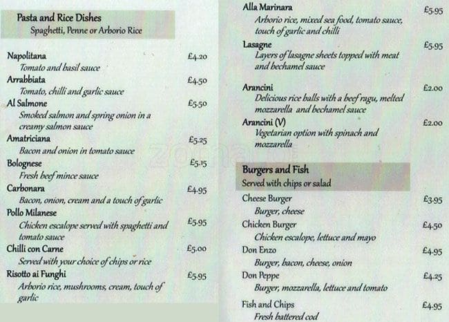Menu at Olive Tree Cafe, Addlestone, Closed 81 Station Road