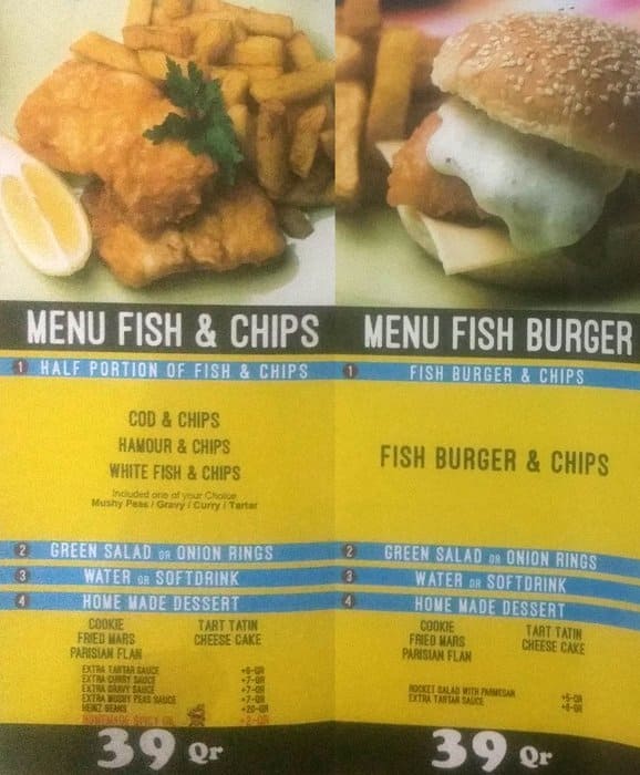 The Chippy Menu, Menu de The Chippy, Bin Omran, Doha - Zomato Qatar