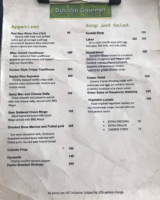 Menu at Dulcelin Gourmet desserts, Quezon City, 36 Times