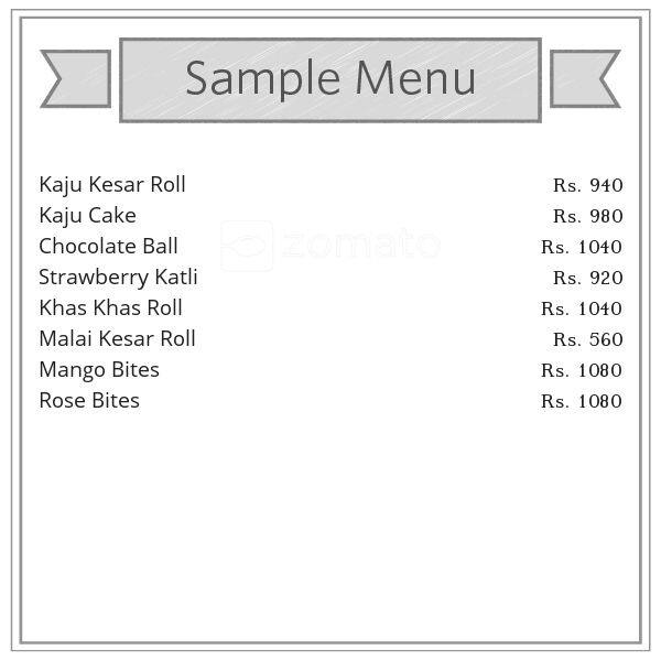 Ras Rang Sweets Menu, Menu for Ras Rang Sweets, Bhosari, Pune - Zomato
