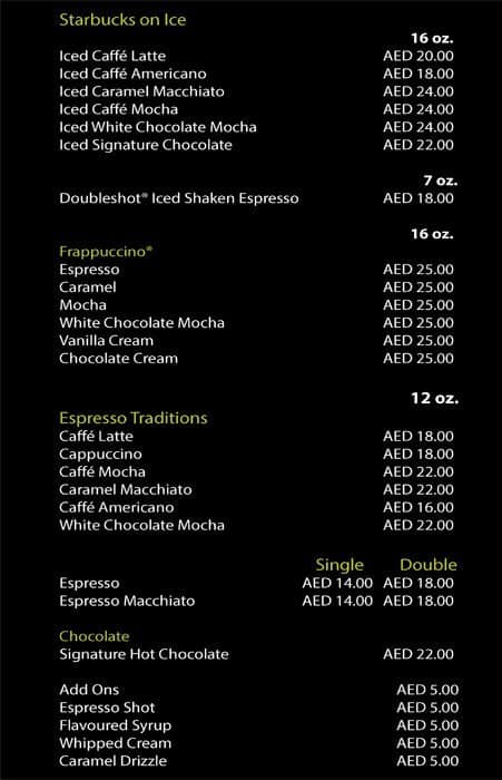 Menu of Lobby Lounge - DoubleTree by Hilton Hotel & Residences, Al ...