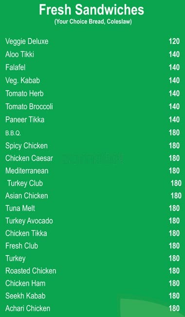 Menu at Fresh Restaurant, Mumbai, 7