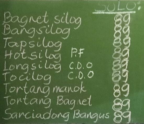 Menu at Tinuno Grillhouse, Manila, San Anton Street