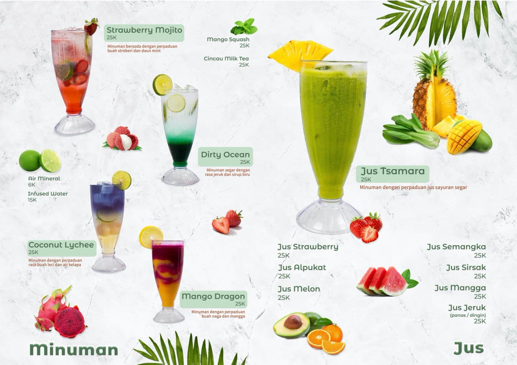 Menu at Tsamara Resto & Function Hall restaurant, Bekasi Regency