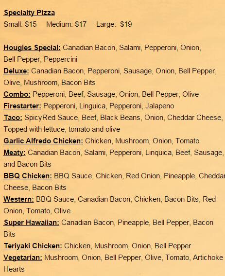 Menu at Steel Penny pub & bar, Myrtle Point