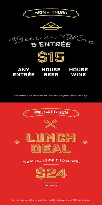 Menu at The Meating Ground restaurant, Fremantle