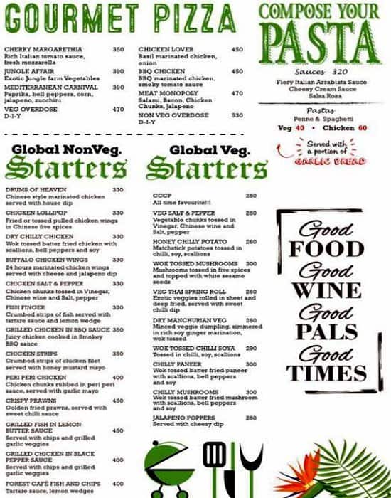 Forest Cafe Menü, Forest Cafe, Golf Course Road, Gurgaon için Menü - Zomato