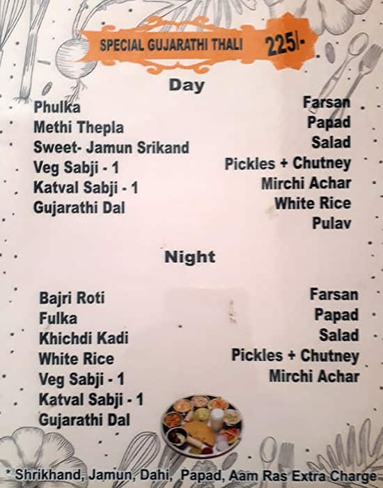 Menu of Purohit Restaurant And Residency, Mandi Mohalla, Mysore