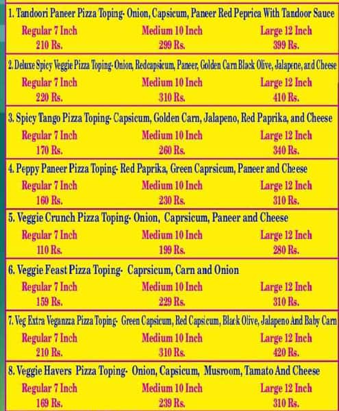 Menu of Pizza 40, Delta 1, Greater Noida