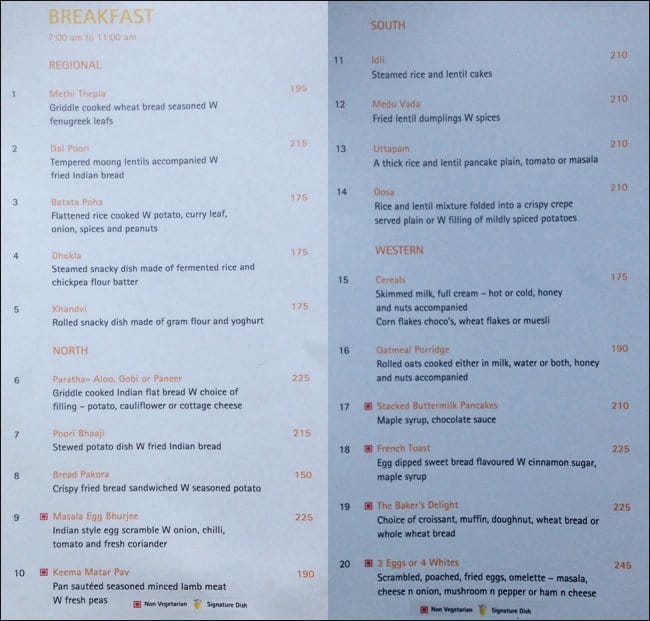 Citrus Cafe - Lemon Tree Premier Menu - Zomato