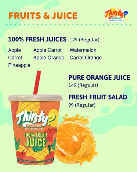 Menu at Thirsty pub & bar, Cebu City, G/F, Robinsons Cybergate, Don Gil ...