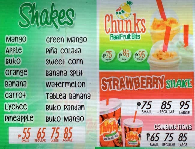 Menu at Thirsty pub & bar, Lapu-Lapu City, Gaisano Grand Mall