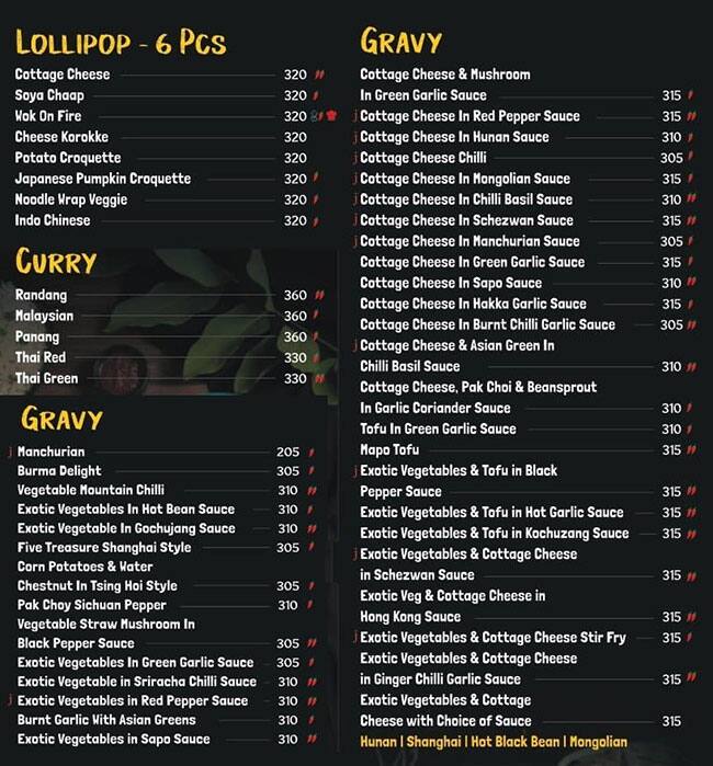 Menu at Wok On Fire, Ahmedabad, Shop no. 1 & 2