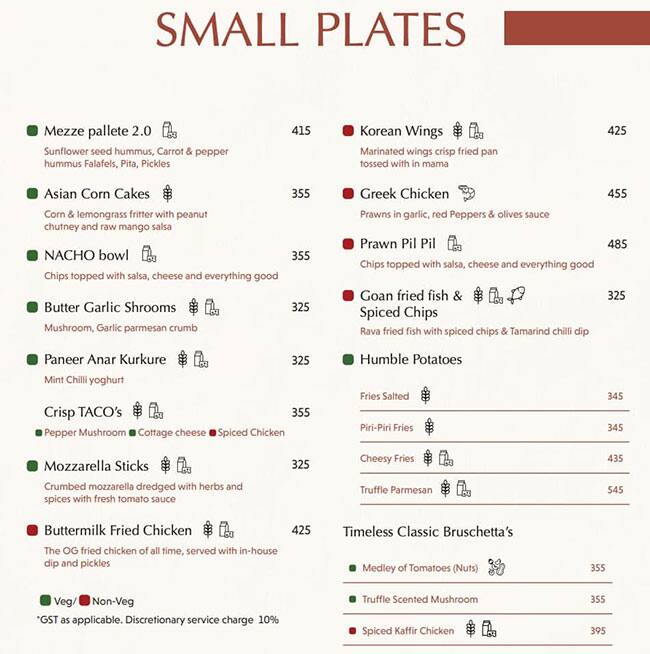 Menu of Naomi - Patisserie & Bistro, Gachibowli, Hyderabad