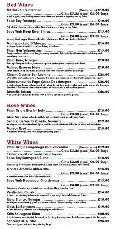 Menu at Rosso restaurant, Woodford, 1 The Broadway