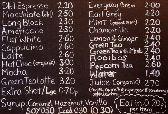 Loft Coffee Company Menu, Menu for Loft Coffee Company, Finchley Road ...