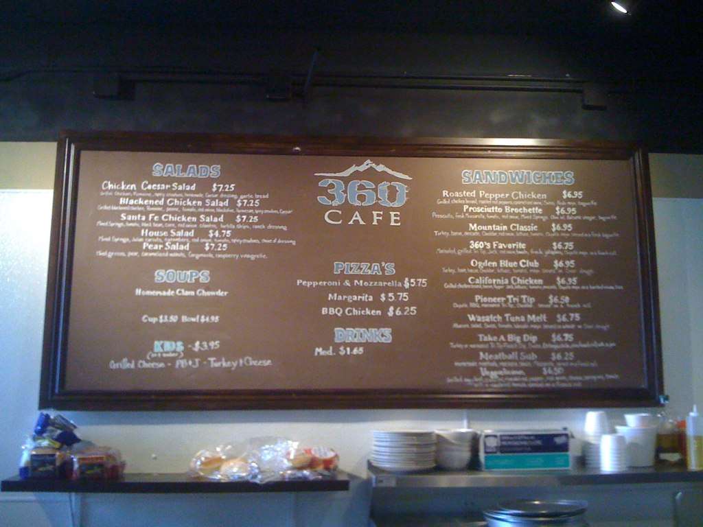 360 Cafe Menu, Menu for 360 Cafe, Ogden, Salt Lake City - Urbanspoon/Zomato