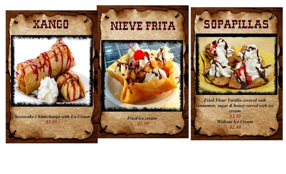 Menu at Los Rodeos Mexican Restaurant, Mount Sterling