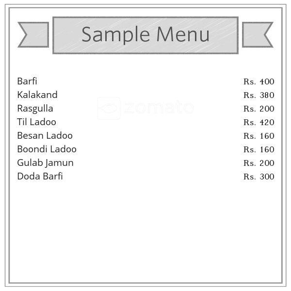 Aggarwal Bikaneri Sweets Menu, Menu for Aggarwal Bikaneri Sweets, Mayur ...