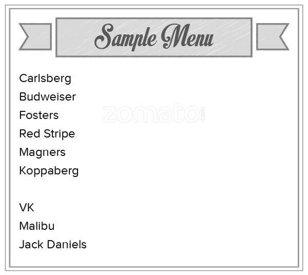 Menu at The Hive Nightclub & Venue, Edinburgh