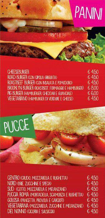 Menu da Cocorico pub & bar, Roma