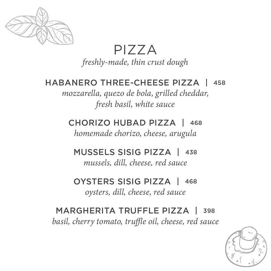 Carta de Habanero Kitchen Bar - Cubao X, Ciudad Quezon, Araneta Center