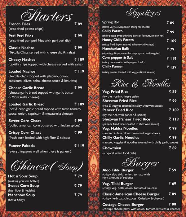 Menu of Jaipur Turban Cafe, Jhotwara, Jaipur