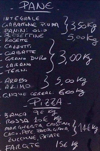 La Gioia del Pane a Roma: Foto del Menu con Prezzi - Zomato Italia