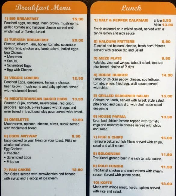 MK's Cafe Menu, Menu de MK's Cafe, Thomastown, Melbourne - Urbanspoon ...